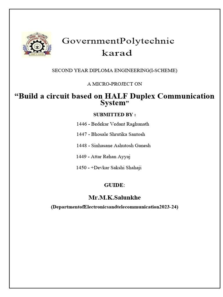 Proposal Pec 2 | PDF | Duplex (Telecommunications) | Communication