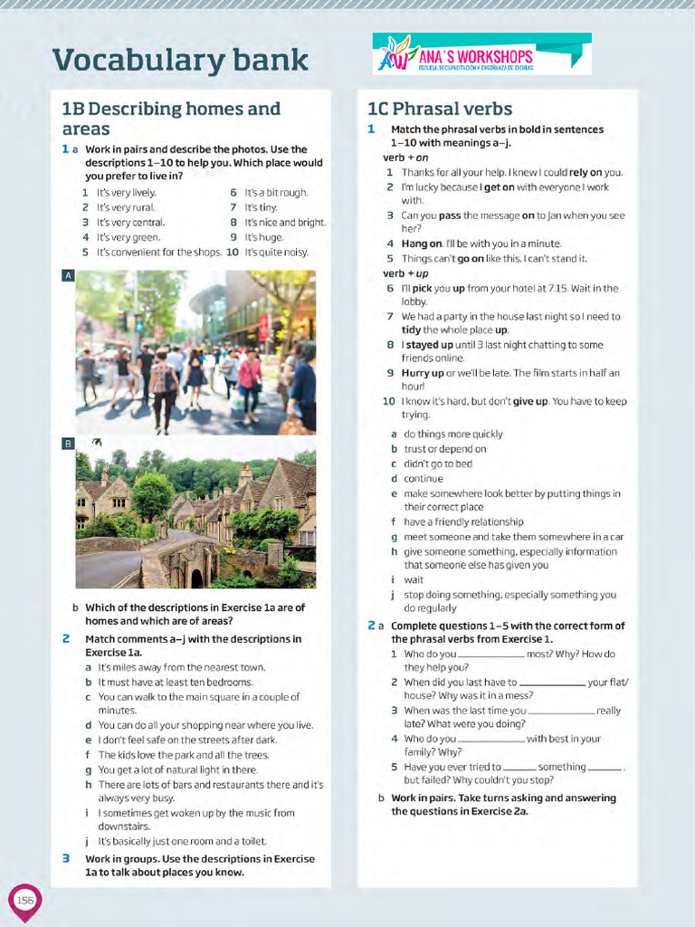 Grammar. Vocabulary Bank B1+ | PDF