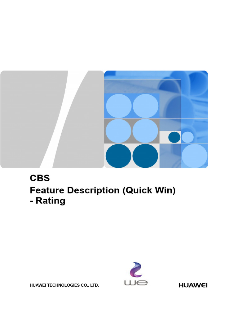 BES TE FRS - CBS Feature Description - Rating V1.1 - Final | PDF | Fee ...