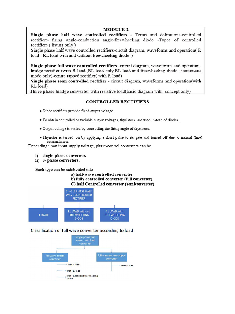 Module 2 Pdf Rectifier Electromagnetism