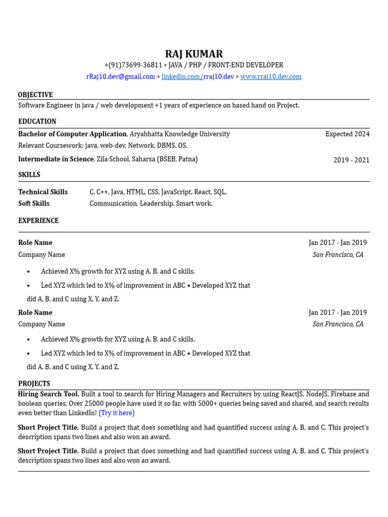 Resume Updated | PDF | Web Development | Software