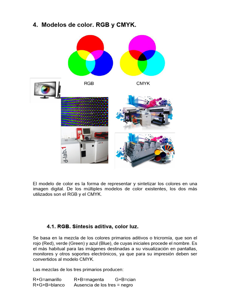 UT 6 Imagen Digital Parte III | PDF | Escáner de imagen | Color