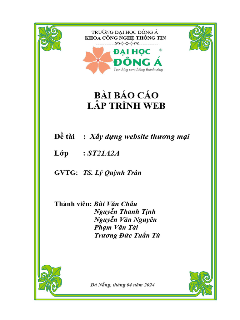 Báo Cáo Java 2 | PDF