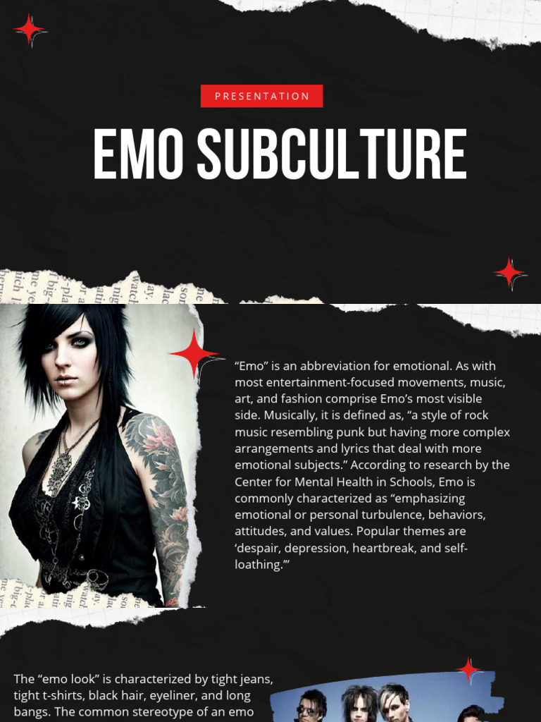 Emo Subculture: Presentation | Download Free PDF | Mental Disorder | Self Harm
