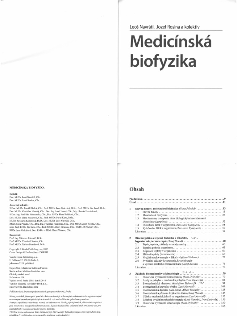 Medicínská Biofyzika | PDF