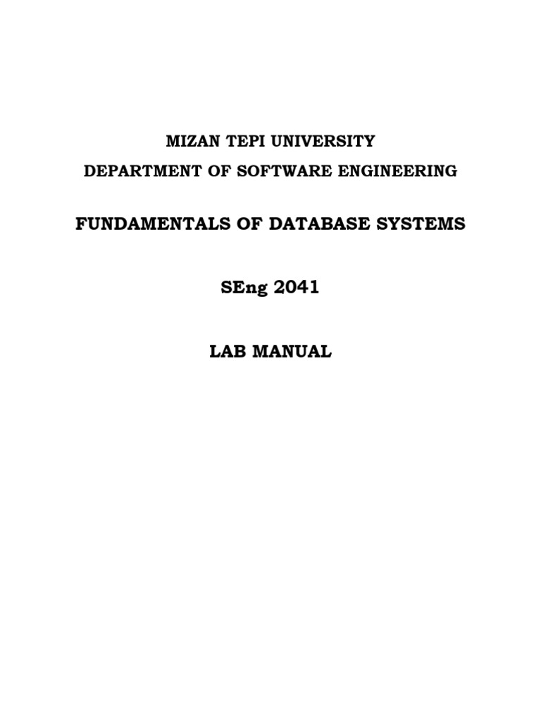 DB Lab Manual | PDF | Computer Programming | Software Design