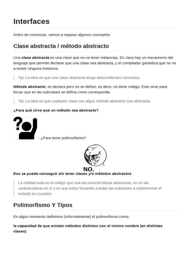 Interfaces | PDF | Herencia (Programación Orientada a Objetos) | Objeto (informática)