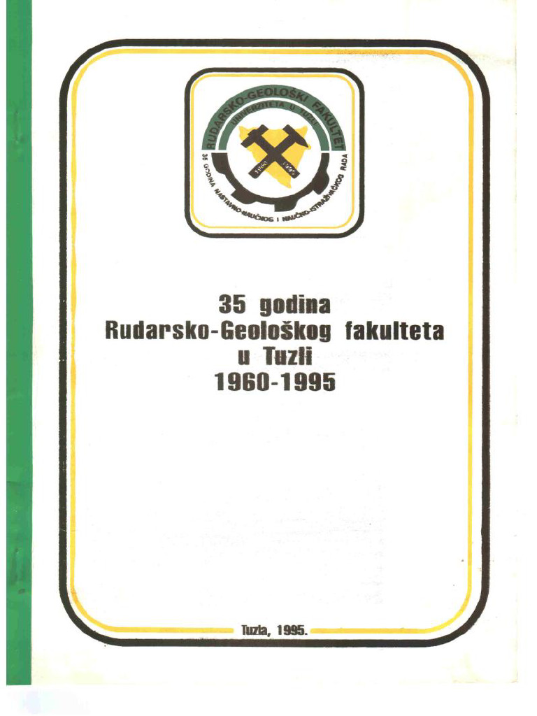 35-GODINA RGGF-a U TUZLI | PDF