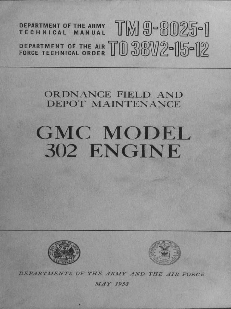 TM9-8025-1 - GM 302 Engine - Part 1 | PDF