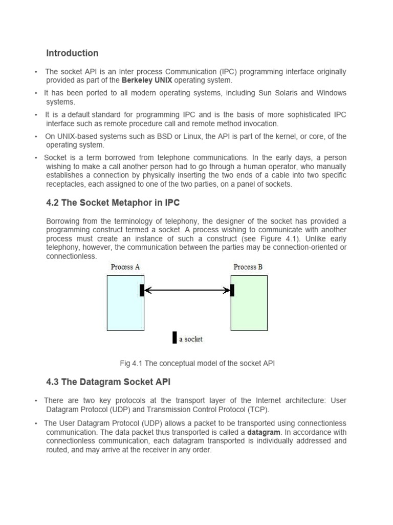 Socket API Notes | PDF | Transport Layer Security | Network Socket Socket API Notes | PDF | Transport Layer Security | Network Socket