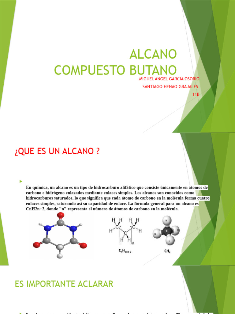 ALCANO | PDF | Alcano | Hidrocarburos