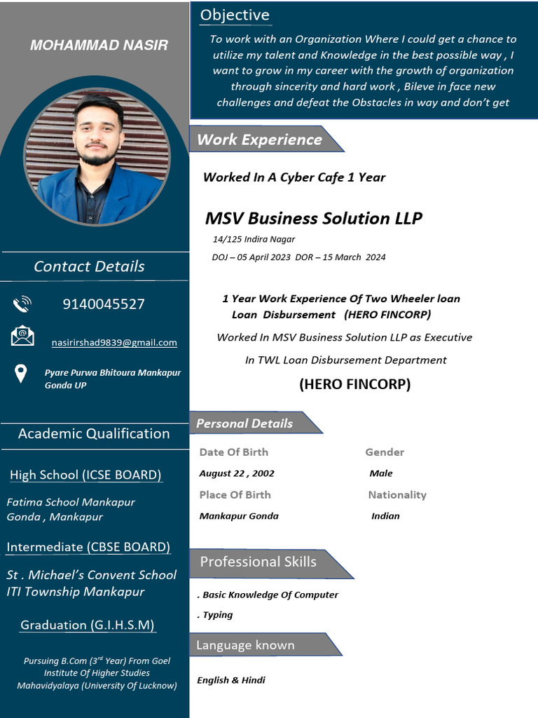 Nasir CV PDF | PDF