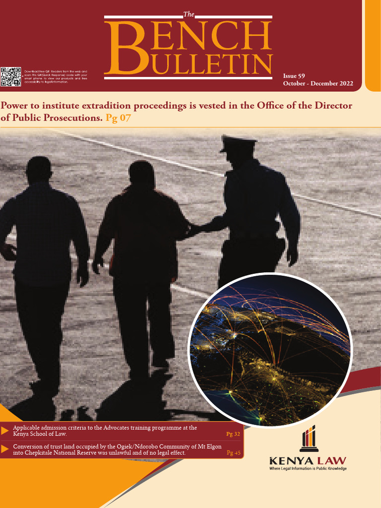 Kenya Law Reports & Case Digest Catalog | PDF | Extradition | Prosecutor