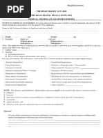 Certificate For Visual Standards For Driving: (See Instructions ...
