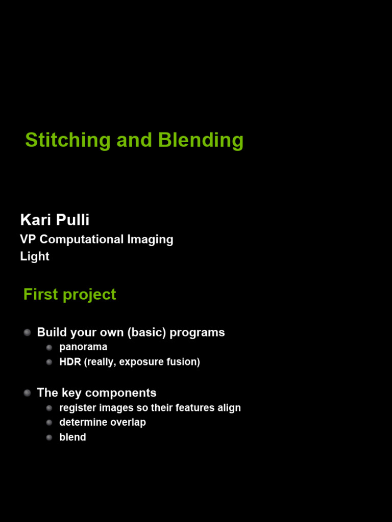 lecture-5-stitching-blending | PDF | Computer Graphics | Computer Vision
