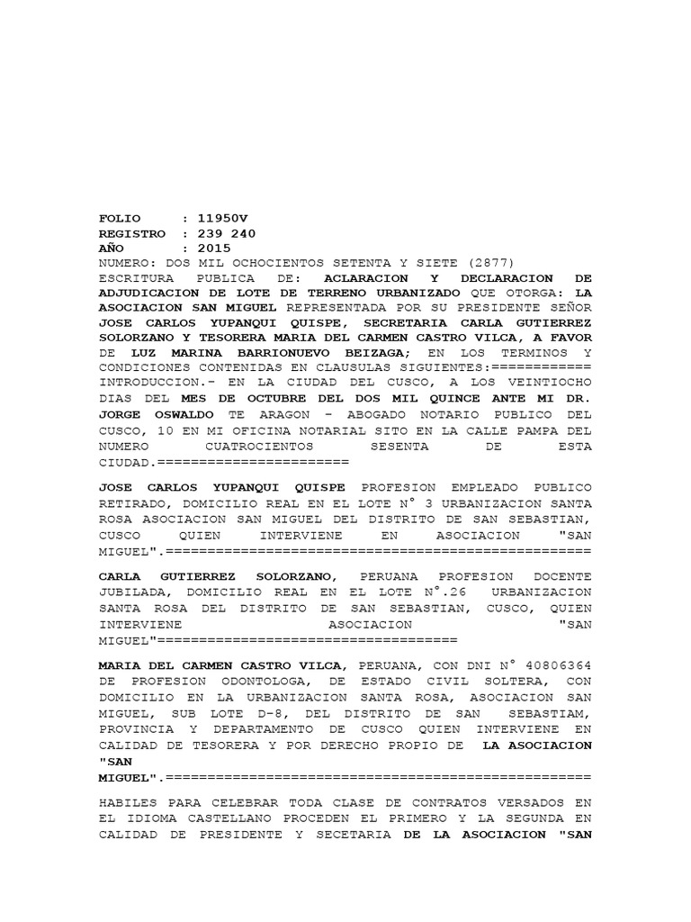 Oswaldo 11 | PDF | Documento de identidad | Propiedad