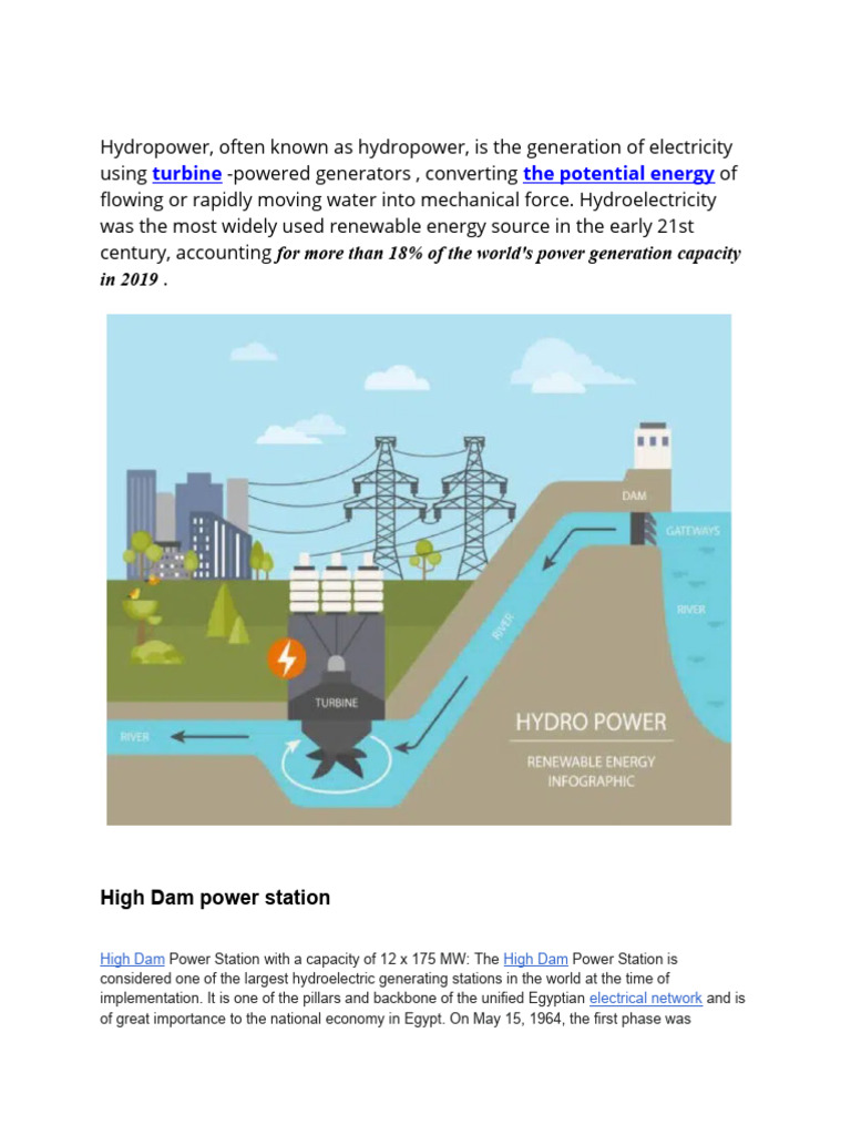 Hydropower | PDF | Power Station | Hydroelectricity