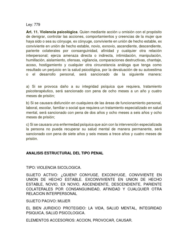 Ley 779 | PDF | Bienes (Ley) | Propiedad