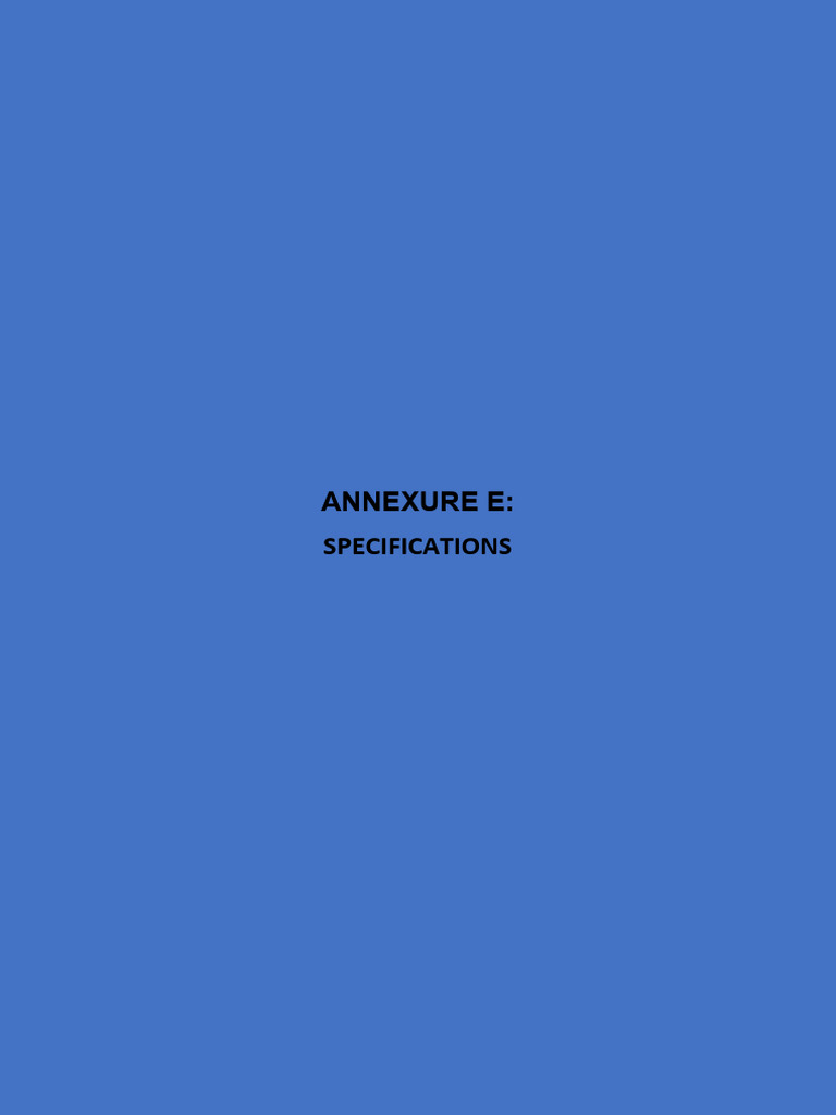 Annexure e Specifications | Download Free PDF | Concrete | Demolition