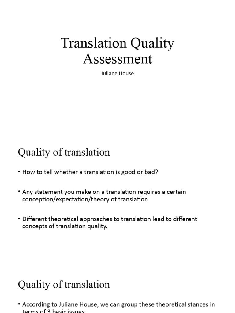 Juliane House | Download Free PDF | Translations | Theory
