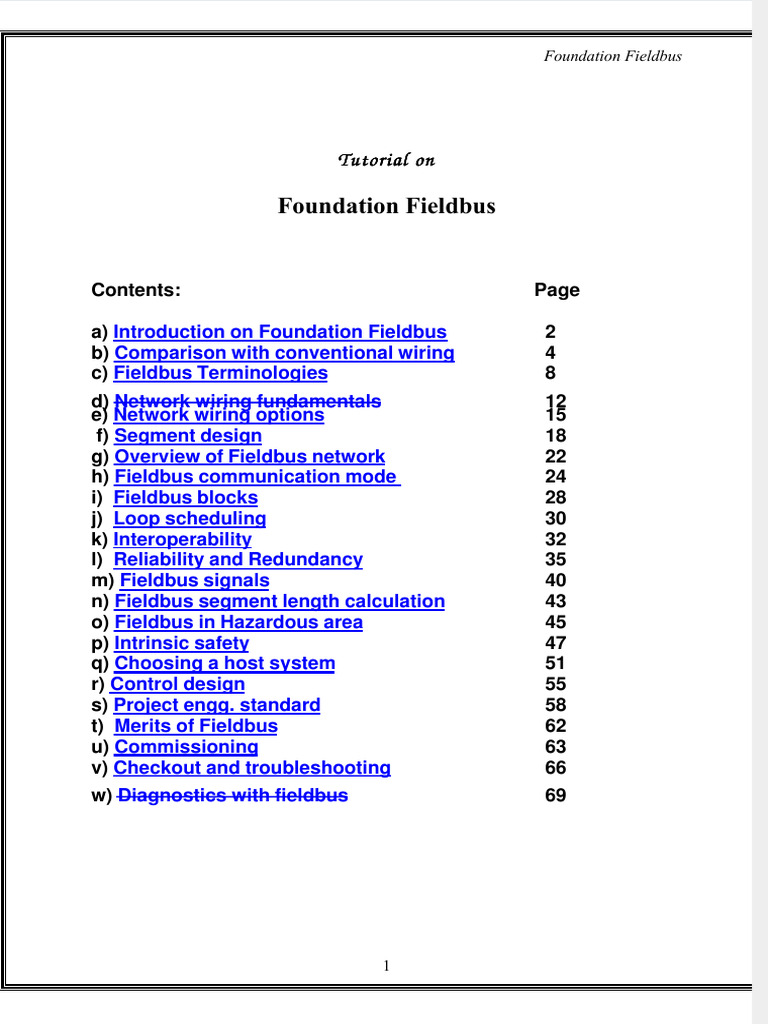 Foundation Fieldbus Overview and Benefits | PDF | Power Supply ...