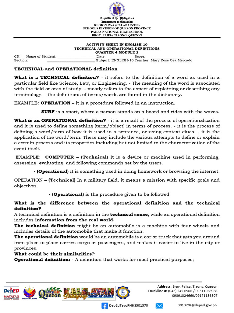 Quarter 4 Module 2 | PDF
