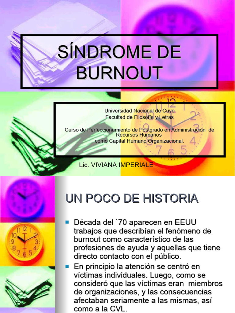 Síndrome de Burnout | Descargar gratis PDF | Burnout ocupacional | Ciencias del comportamiento