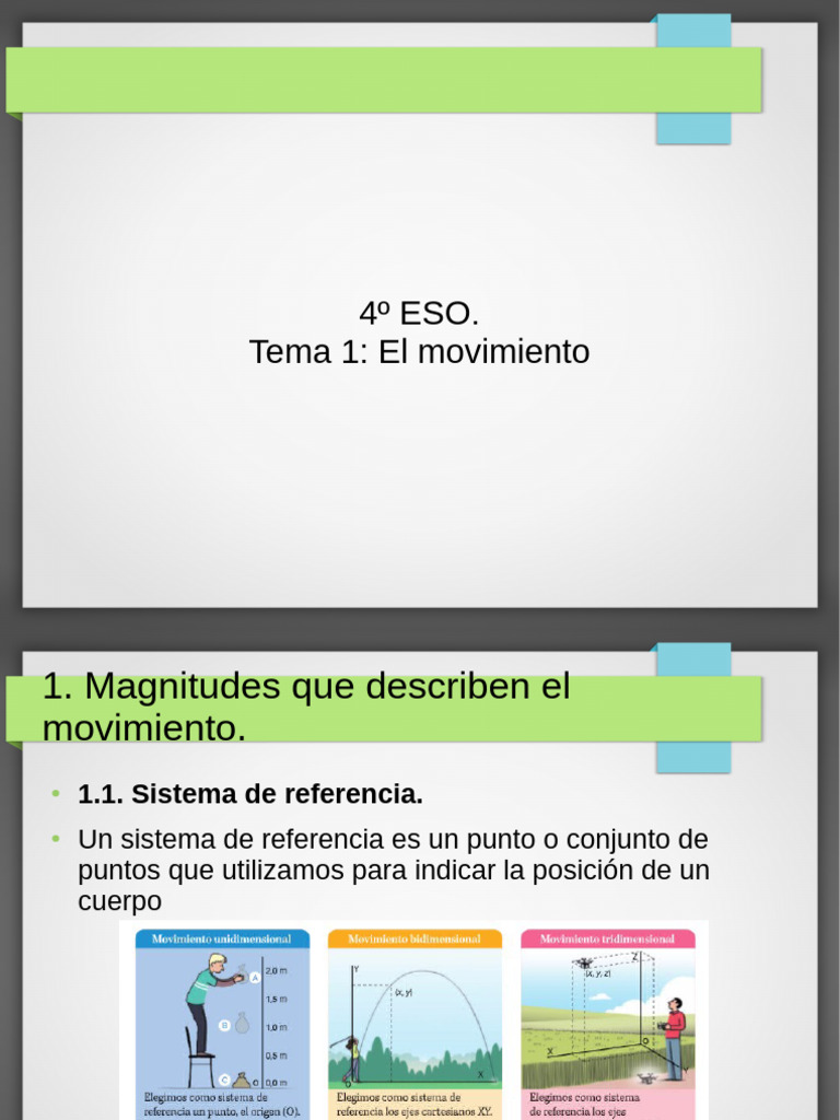 Tema 01fyq | PDF | Velocidad | Aceleración