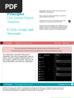 Unit 6 Lesson 12: Traversals Activity Guide | PDF | User Interface ...