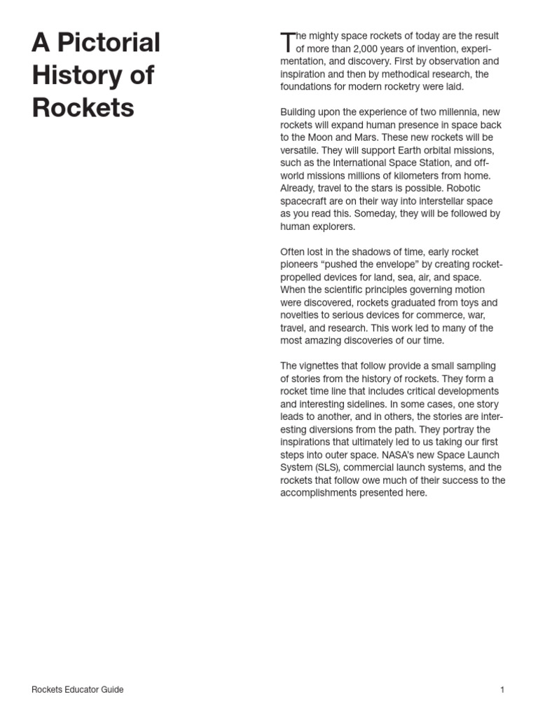 Rocket Guide History Timeline | PDF | Spacecraft | Launch Vehicle