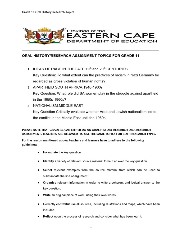 Grade 11 Research Topics | PDF | Knowledge | Information