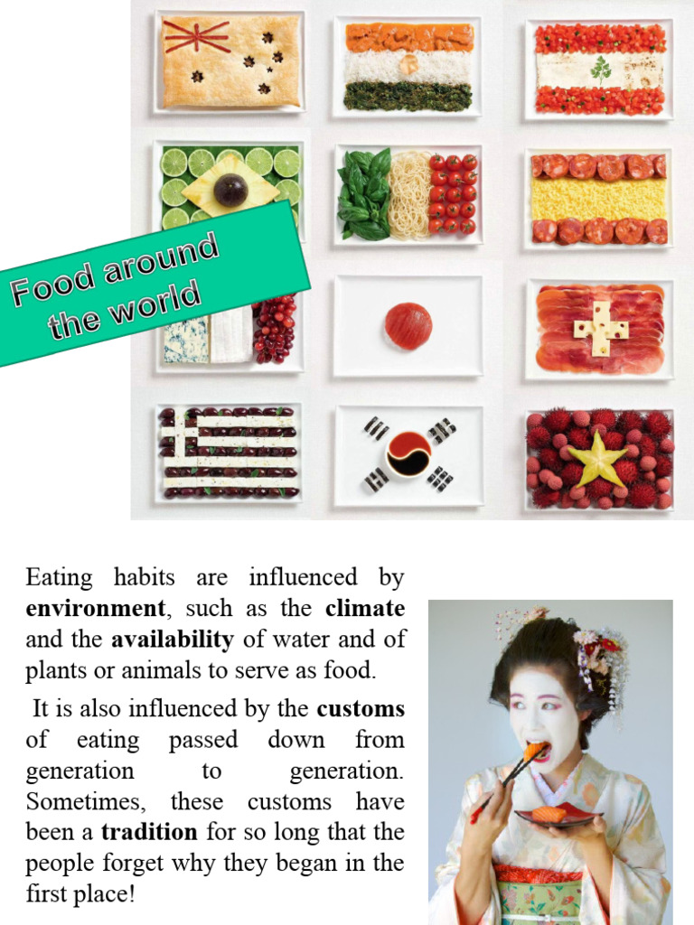 Food Around The World Reading Comprehension Exercises Wordsearches ...