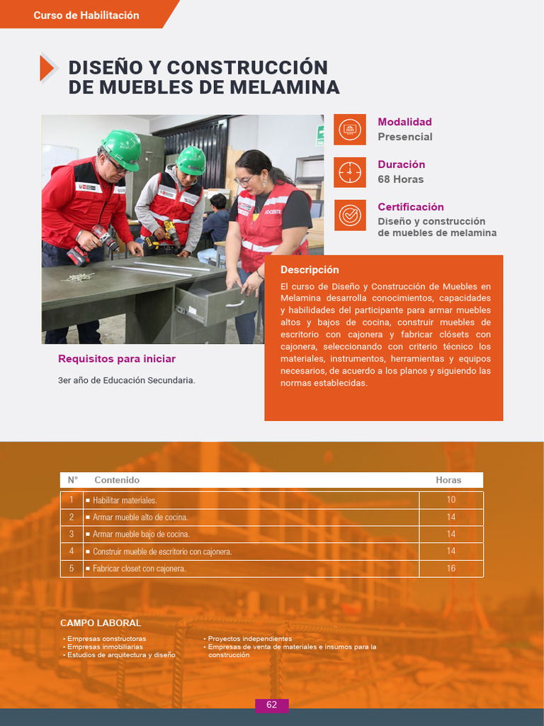 Diseno y Construccion de Muebles de Melamina | PDF | Ingeniería