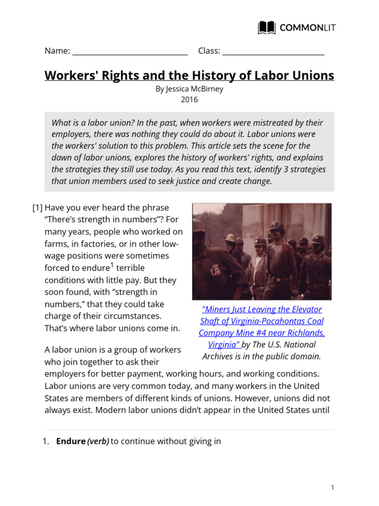 AS Workers Bill of Rights & Labor Unions | PDF | Trade Union | Labor Rights