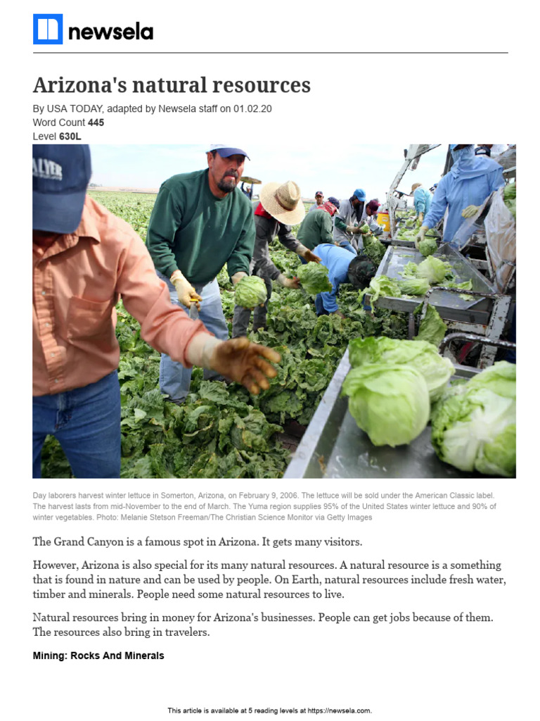 AS Arizona Natural Resources | Download Free PDF | Mining | Arizona