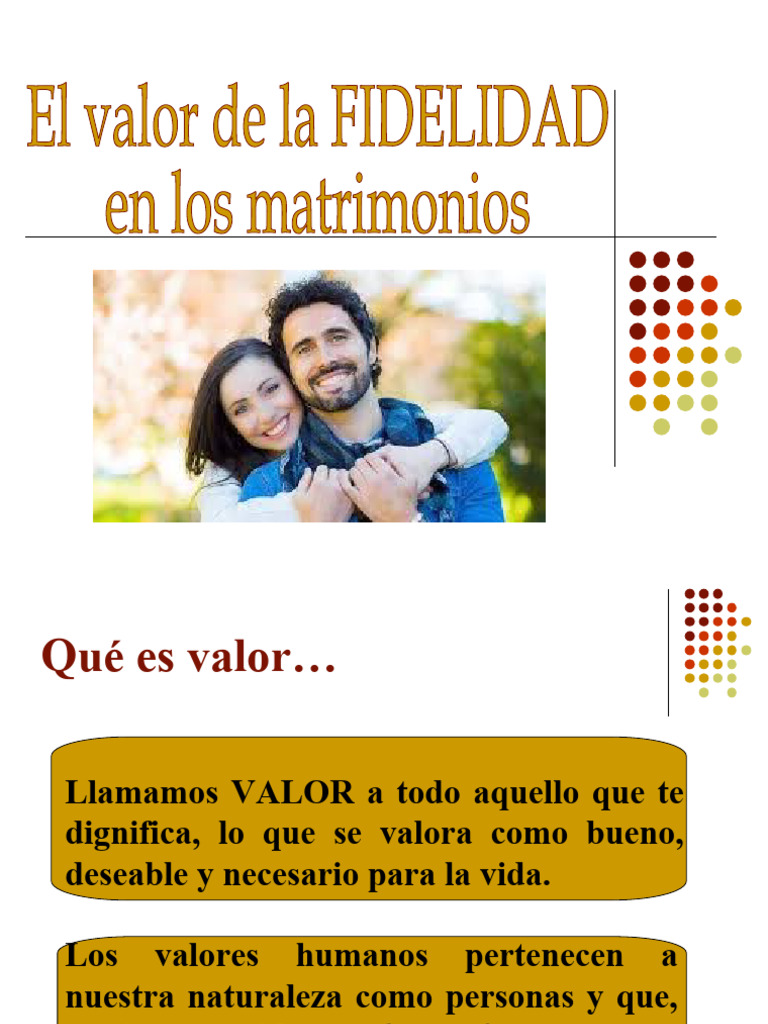Importancia de la Fidelidad y Valores | PDF | Infidelidad