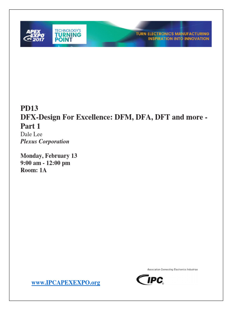 DFX-Design For Excellence 1 | PDF | Printed Circuit Board | Engineering