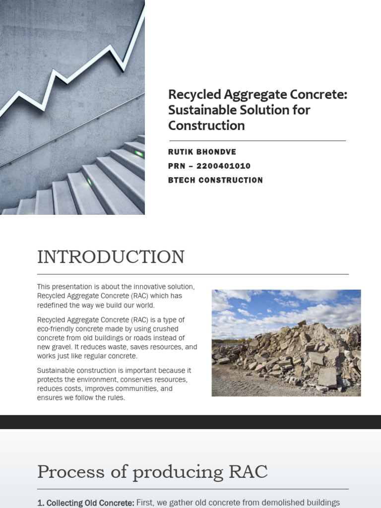 Recycled Aggregate Concrete | PDF | Concrete | Construction Aggregate