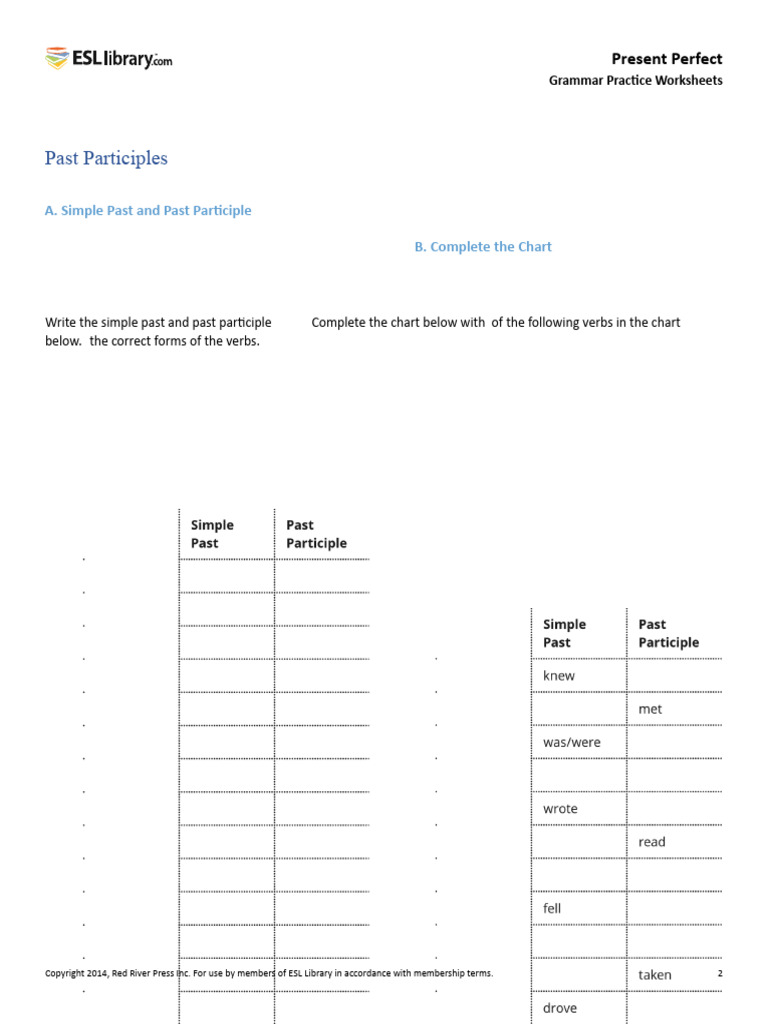 Present Perfect Practice | Download Free PDF | Perfect (Grammar) | Verb