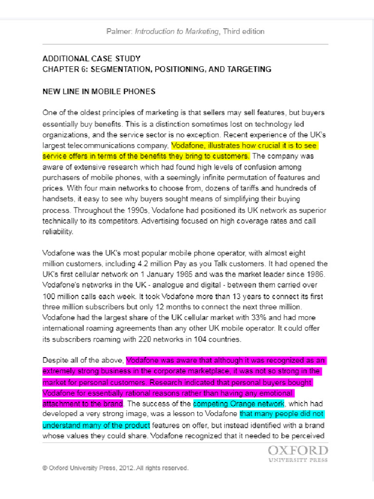 VODAFONE - Case Study | PDF