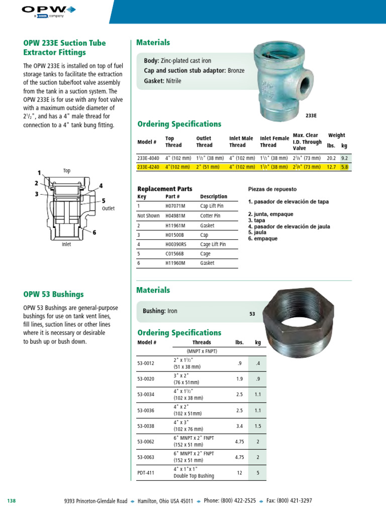 Catalogo Tee Extrator de Combustible | PDF | Valve | Mechanical Engineering