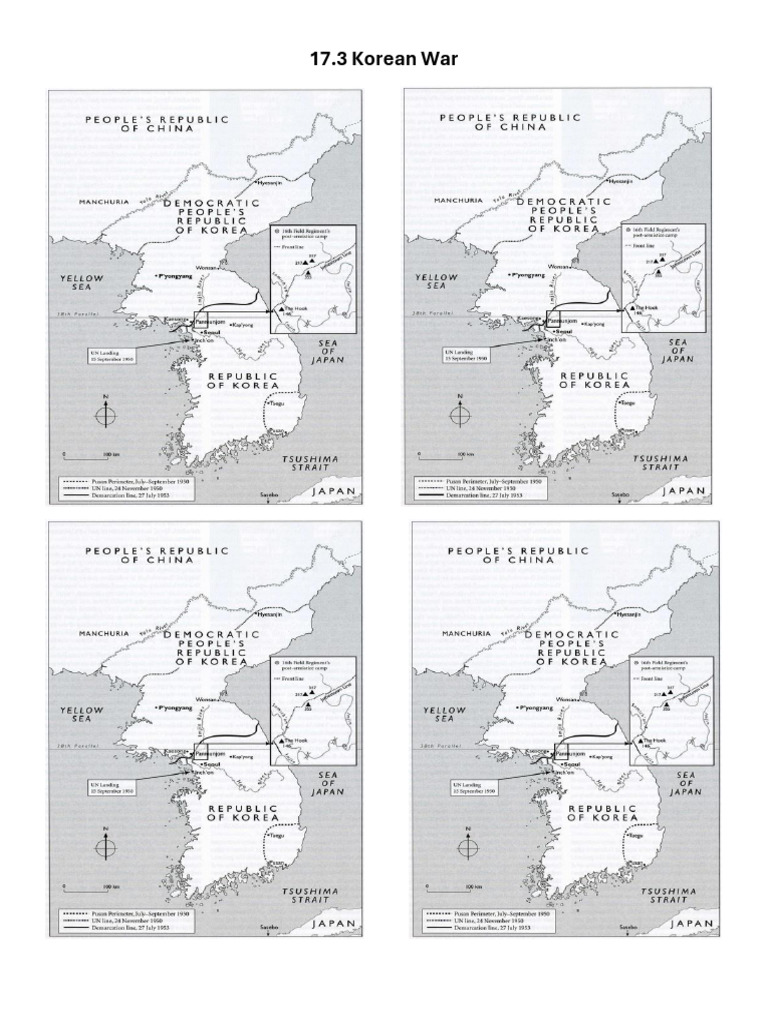 Korean War Coloring Map | PDF