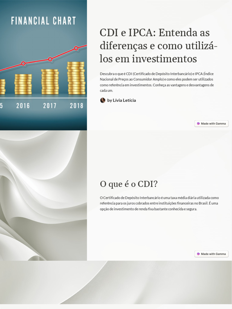 CDI e IPCA Entenda As Diferencas e Como Utiliza Los em Investimentos ...