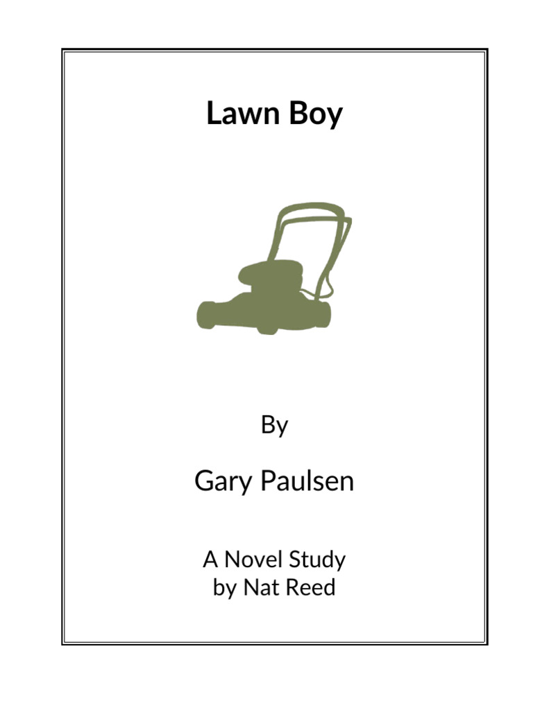 Lawn Boy Novel Study Preview | PDF | Poetry | Linguistics
