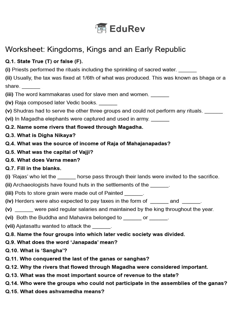 Ancient Indian Kingdoms Quiz | PDF | Politics | History