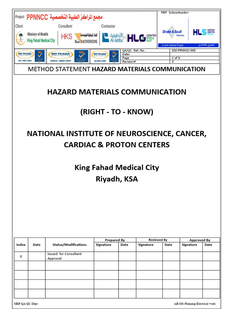 Ms Hazard Materials Works Pdf Dangerous Goods Hazards