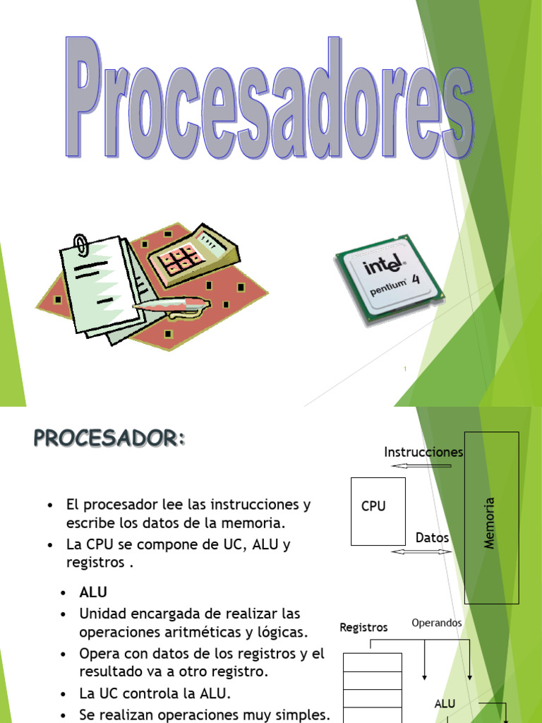 PROCESADORES | PDF | Microprocesador | Unidad Central de procesamiento