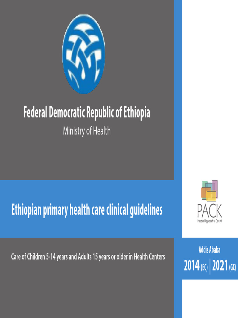 Ethiopian Primary Health Care Guidelines 2021 | PDF | Health Care ...