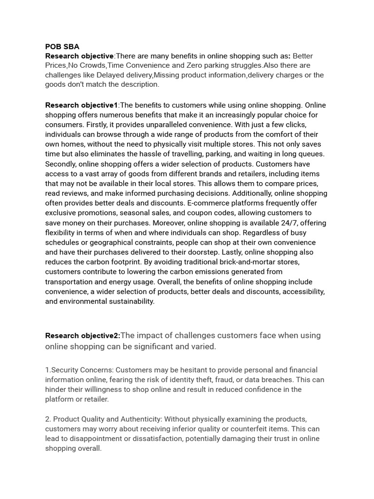 Pob Sba | Download Free PDF | Online Shopping | Retail