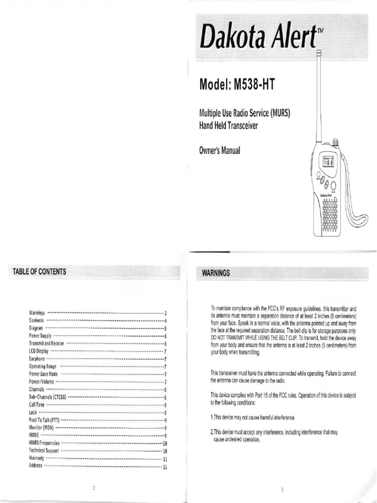 Hand Held Transceiver | PDF